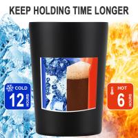 China 2022 Wholesale KA-084 460ml Double Wall Vacuum Coffee Mugs Stainless Steel Beer Cup for sale