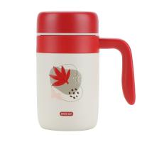 China Winter Warm Stainless Steel Vacuum Tea Cup with Lid Tumbler with Handle For Office for sale