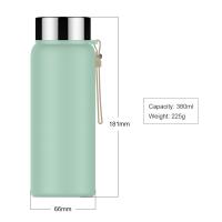 China 380ml Vacuum Insulated Stainless Steel Double Walled Tumbler Travel Cup Thermo Mug with Rope for sale