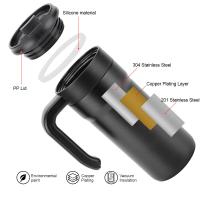 China Hot stainless steel mugs with handle for thermal insulation and cold protection for sale