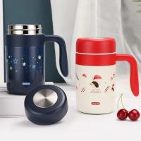 China 460ml Stainless Steel Insulated Travel Tumblers With Tea Infuser, Double Wall Vacuum Camping Cup for Hot & Cold Drinks Tea for sale