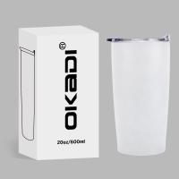 China 20 oz Travel Double Wall Insulated  Matte Coffee Tumbler Cups With Straw Wholesale sublimation blank for sale