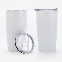 China 20 oz Travel Double Wall Insulated  Matte Coffee Tumbler Cups With Straw Wholesale sublimation blank for sale