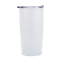 China 20 oz Travel Double Wall Insulated  Matte Coffee Tumbler Cups With Straw Wholesale sublimation blank for sale