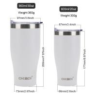 China New Ready To Ship Insulated Metal Stainless Steel Water Tumbler Cup With Lid And Straw With Custom Logo for sale