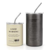 China Factory Wholesale Double Wall Steel Vacuum Insulated Tumbler Thermos Travel Mugs with Lid for sale