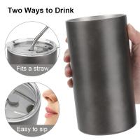 China Factory Wholesale Double Wall Steel Vacuum Insulated Tumbler Thermos Travel Mugs with Lid for sale