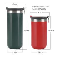 China Customized Factory Wholesale Double Wall Steel Vacuum Insulated Tumbler Thermos Travel Mugs with Lid for sale