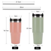 China 20 oz/30 oz Customizable Double Wall Stainless Steel Vacuum Flask Insulated Travel Tumbler  Mugs with Lid for sale