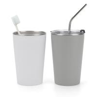 China Stainless Steel Beer Mug Vacuum Coffee Glitter Tumbler Custom Logo 350ml/500ml Double Walled Insulated Mug With Lid for sale