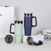China 40 oz Stainless Steel Tumbler Customizable Double Wall Stainless Steel Vacuum Flask Mugs with Lid for sale