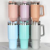China 40 oz Stainless Steel Tumbler Customizable Double Wall Stainless Steel Vacuum Flask Mugs with Lid for sale