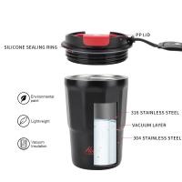 China 380ml BPA Free Double Wall Steel Vacuum Flask Insulated Travel Tumbler Flask Coffee Mug for sale
