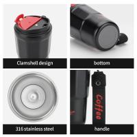 China 380ml BPA Free Double Wall Steel Vacuum Flask Insulated Travel Tumbler Flask Coffee Mug for sale