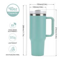 China 40 oz Stainless Steel Tumbler Customizable Double Wall Stainless Steel Vacuum Flask Mugs with Lid for sale