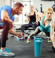 China Wholesale Classic Loop Top Shaker Sports Water Bottle, Recycled Plastic BPA Free Gym Protein Shaker Bottle With Ball for sale