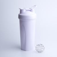 China Wholesale Classic Loop Top Shaker Sports Water Bottle, Recycled Plastic BPA Free Gym Protein Shaker Bottle With Ball for sale