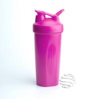 China Wholesale Classic Loop Top Shaker Sports Water Bottle, Recycled Plastic BPA Free Gym Protein Shaker Bottle With Ball for sale