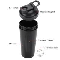 China 600ml/20 oz Custom Portable Seasoning Coffee Shaker Jar Bpa Free Sport Protein Drink Shaker Bottle Plastic Private Label for sale