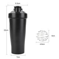 China 600ml/20 oz Custom Portable Seasoning Coffee Shaker Jar Bpa Free Sport Protein Drink Shaker Bottle Plastic Private Label for sale