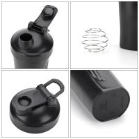 China 600ml/20 oz Custom Portable Seasoning Coffee Shaker Jar Bpa Free Sport Protein Drink Shaker Bottle Plastic Private Label for sale