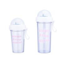 China 14oz 22 Oz 20oz Travel Vacuum Tumbler Mug Double Drink Dual-Use Water Bottle Protein Plastic Cups With Lid And Straw for sale