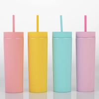 China 20 Oz 14 Oz 16oz 18 Oz Insulated Tumbler Vacuum Tumbler Mug Double Layer Straw Water Cups for sale