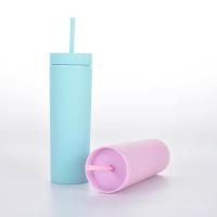 China 20 Oz 14 Oz 16oz 18 Oz Insulated Tumbler Vacuum Tumbler Mug Double Layer Straw Water Cups for sale