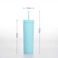 China 20 Oz 14 Oz 16oz 18 Oz Insulated Tumbler Vacuum Tumbler Mug Double Layer Straw Water Cups for sale