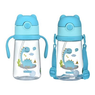 China 475ml 470ml 450ml 400ml Vacuum Tumbler Mug Drinking Kids Plastic Children One Touch Drink Straw for sale