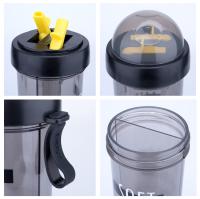 China Wholesale Cheap Creative Outdoor Sports Plastic Dual Use Drinking Straw Water Bottle for sale