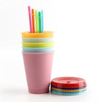 China 10 Oz Insulated Vacuum Tumbler Mug PP Cold Color Changing Party Cups Set 5pcs/Sets Juice Mugs for sale