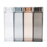 China 16 oz tumbler travel mug coffee Transparent Square Colorful Plastic Sport Water Bottle Outdoor for sale
