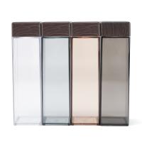 China 16 oz tumbler travel mug coffee Transparent Square Colorful Plastic Sport Water Bottle Outdoor for sale