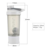 China 500ml 16 Oz Insulated Mug With Handle With Mixer Ball Sports Protein Joy for sale
