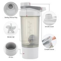China 500ml 16 Oz Insulated Mug With Handle With Mixer Ball Sports Protein Joy for sale