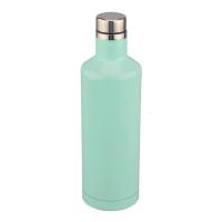 China 500ml Red wine bottle metal vacuum flask stainless steel insulated funky thermos flasks for sale