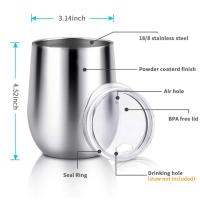 China 10 Oz  11oz Double Wall Stainless Steel Vacuum Insulated Tumbler Eco Coffee Cup for sale