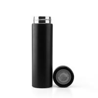China 500ml Black Double Wall Insulated Custom Vacuum Smart Thermos Water Bottle with LED Temperature Display for sale