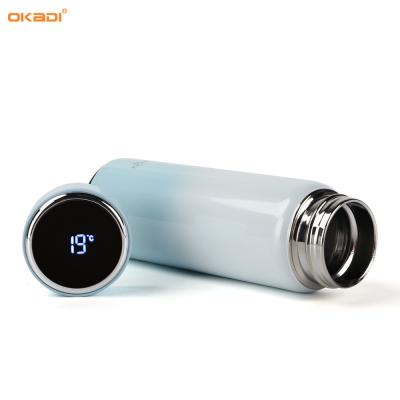 China 2020 New Style Smart Sport Water Bottle, Vacuum 316 Stainless Steel Insulated Thermos Flask with LED Temperature Display for sale