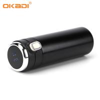 China 2021 Double Wall Stainless Steel Vacuum Insulated Led Temperature Display Smart Water Bottle Metal Thermos Flasks for sale