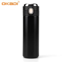 China 2021 Double Wall Stainless Steel Vacuum Insulated Led Temperature Display Smart Water Bottle Metal Thermos Flasks for sale