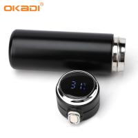 China 2021 Double Wall Stainless Steel Vacuum Insulated Led Temperature Display Smart Water Bottle Metal Thermos Flasks for sale