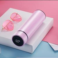 China 500ML Custom Smart SS304 Stainless Steel double insulated Vacuum thermo Water Bottle With LED Temperature Display for sale