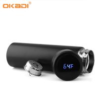 China 500ML Fahrenheit Smart SS304 Stainless Steel Double Insulated Vacuum Thermo Water Bottle With LED Temperature Display for sale