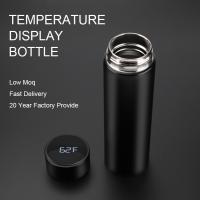 China 2022 Custom Color Stainless Steel Vacuum Insulated Smart Water Bottle LED Temperature Display Water Flasks for sale