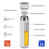 China 10OZ New Style Stainless Steel Vacuum Insulated Led Temperature Display Water Bottle Smart Water Flask for sale