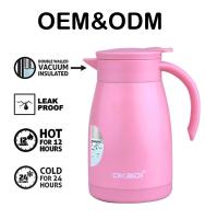 China 1200Ml Hot Sale Double Wall Vacuum Coffee Thermos, Keep Hot Stainless Steel Thermos Insulated Coffeepot Tea Pot 1.2L for sale