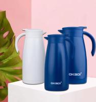 China 1200Ml Hot Sale Double Wall Vacuum Coffee Thermos, Keep Hot Stainless Steel Thermos Insulated Coffeepot Tea Pot 1.2L for sale