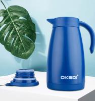 China 1200Ml Hot Sale Double Wall Vacuum Coffee Thermos, Keep Hot Stainless Steel Thermos Insulated Coffeepot Tea Pot 1.2L for sale